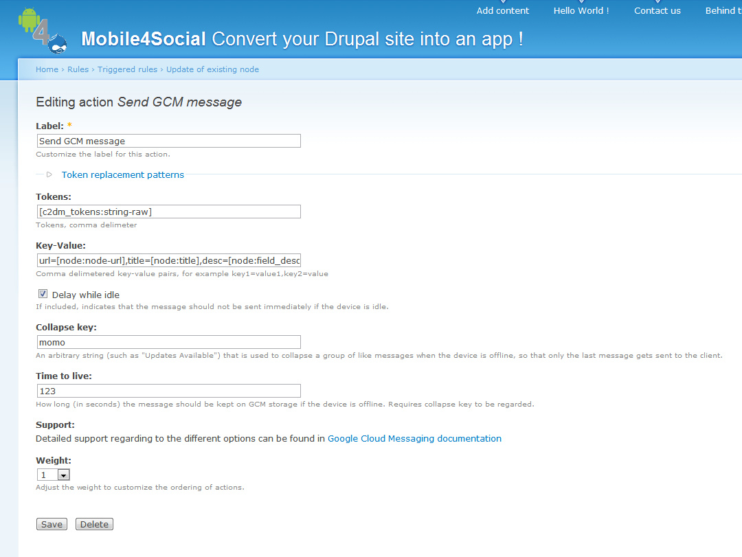 Google Cloud Messaging | Drupal.org